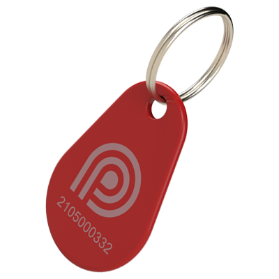 Shop TSG Switzerland - Secure RFID Key Tag Transponder (13.56 MHz) Red